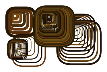 Shape of rounded rectangle abstract geometric Vector Image