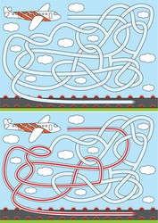 Airplane Maze Vector Images (61)