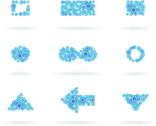 Blue design elements Royalty Free Vector Image