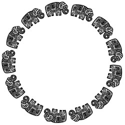 Elephant Border Vector Images (over 880)