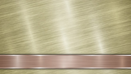 Metal background with polished plate Royalty Free Vector