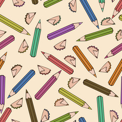 Seamless pattern with pencil Royalty Free Vector Image