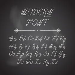 Handwritten lettering font alphabet Royalty Free Vector