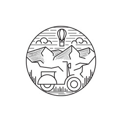 Line art outdoor Royalty Free Vector Image - VectorStock