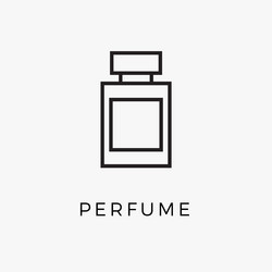Perfume bottle line icon fragrance linear Vector Image