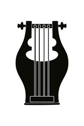 Ancient cithern icons Royalty Free Vector Image