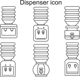 Dispenser icon template black color editable Vector Image