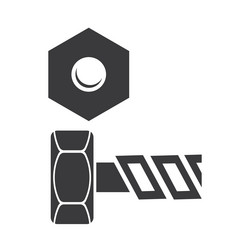 Bolt and nut logo Royalty Free Vector Image - VectorStock