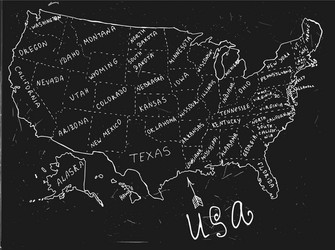 Hand Drawn United States Map Vector Images (over 830)