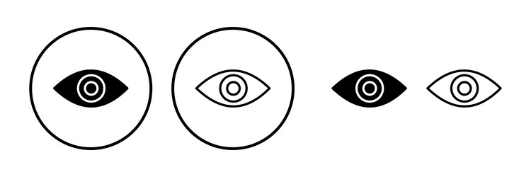 Eye icon look and vision icon icon Royalty Free Vector Image