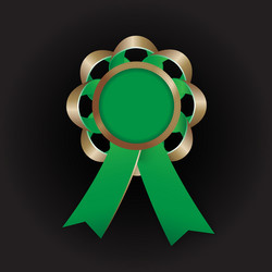 Ribbon label banner with word merit in red color Vector Image