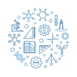 Science technology engineering and math Royalty Free Vector