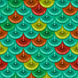 Seamless colorful river fish scales Royalty Free Vector