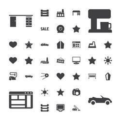 Contemporary icons Royalty Free Vector Image - VectorStock