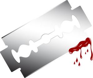 Razor blade Royalty Free Vector Image - VectorStock