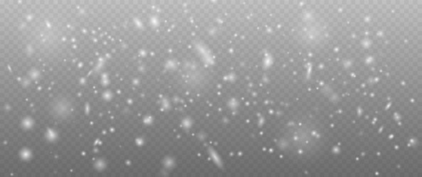 Realistic falling snow Royalty Free Vector Image