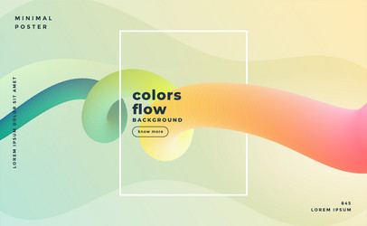 Abstract glowing fluid loop gradient background Vector Image
