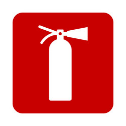 Fire extinguisher sign Royalty Free Vector Image