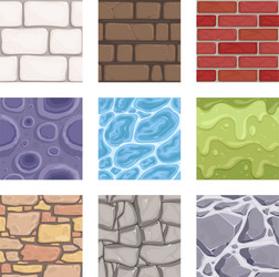 Cartoon wooden seamless textures Royalty Free Vector Image