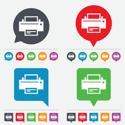 Do not print sign icon printing symbol Royalty Free Vector