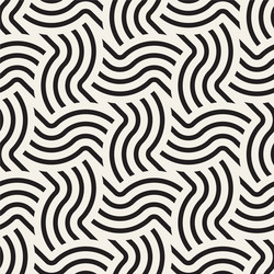 Black curved lines seamless texture Royalty Free Vector