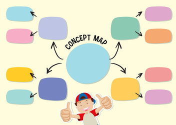 Colorful mind map design template Royalty Free Vector Image