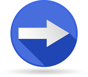 Blue sign with two arrows Royalty Free Vector Image