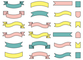 Ribbon clip art Royalty Free Vector Image - VectorStock