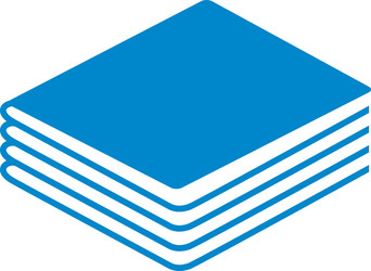 Isometric book icon Royalty Free Vector Image - VectorStock