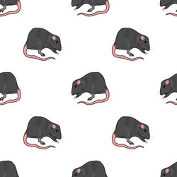 Seamless background with many rats Royalty Free Vector Image