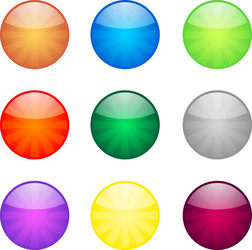 Abstract 3d glossy spheres Royalty Free Vector Image