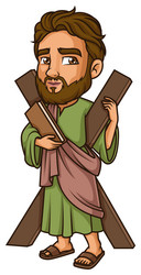 Saint peter the apostle cartoon clip art Vector Image