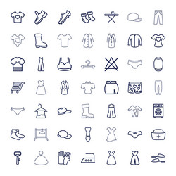 Clothing icons Royalty Free Vector Image - VectorStock