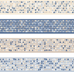 Colorful patterned borders Royalty Free Vector Image