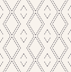 Decorative running stitch embroidery pattern Vector Image