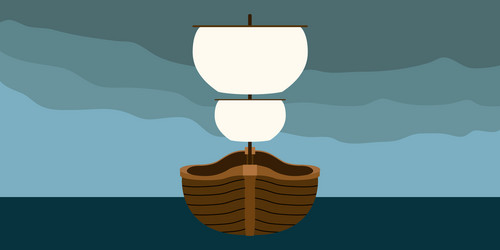 Pirate Ship Front View Vector Images (75)