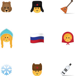 Russian icons Royalty Free Vector Image - VectorStock