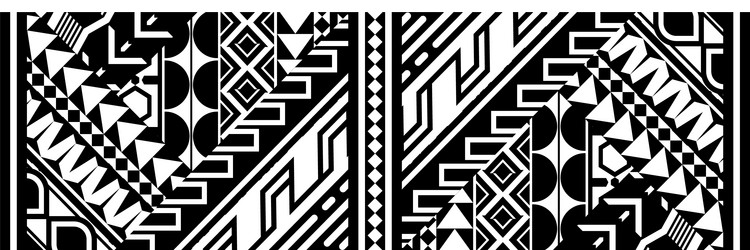 Polynesian Tribal Sleeve Border Royalty Free Vector Image