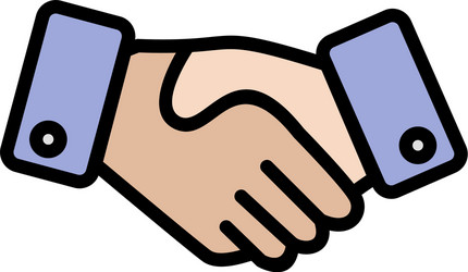 Handshake icon Royalty Free Vector Image - VectorStock