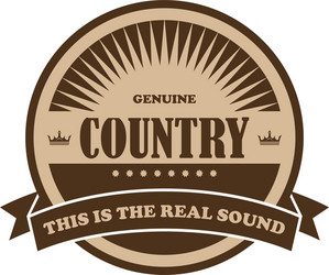 Music emblem design Royalty Free Vector Image - VectorStock