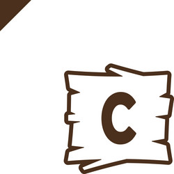 Wooden alphabet blocks with letters and numbers Vector Image