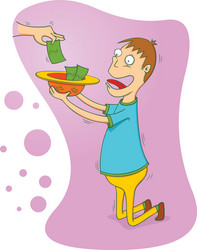 Beggar Royalty Free Vector Image - VectorStock