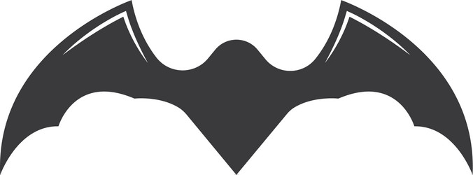 Bat wing element icon design Royalty Free Vector Image