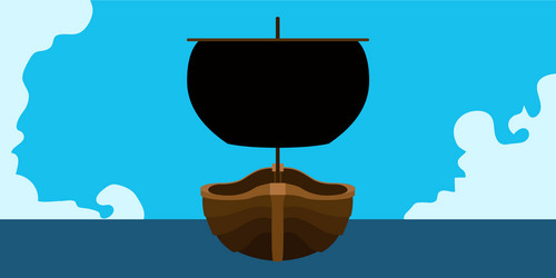 Pirate Ship Front View Vector Images (81)