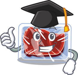 Young boy graduate student in graduation cap Vector Image