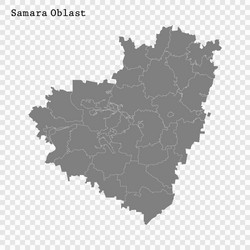 High quality map is a region russia Royalty Free Vector