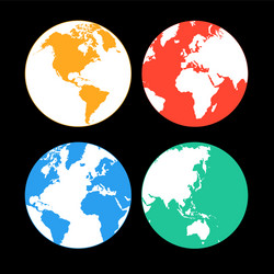 Earth icon logo Royalty Free Vector Image - VectorStock