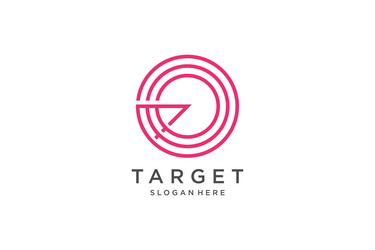 Target logo modern creative unique simple Vector Image