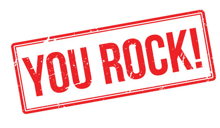 You rock rubber stamp Royalty Free Vector Image