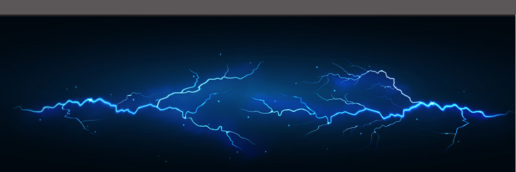 Hand holding powerful electric lightning Vector Image